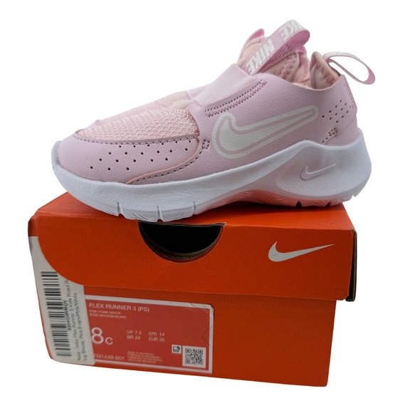 Nike | Shoes | Nike Flex Runner 3 Little Kid Shoe 8c Pink Foam White ...